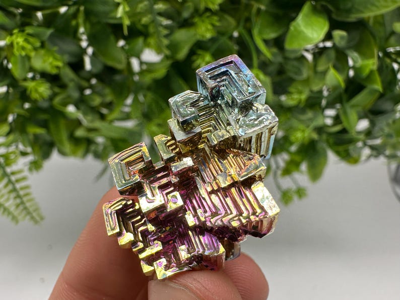 Rainbow Bismuth Crystal: Rare Gemstone Specimen,wholesale Bismuth - Etsy UK