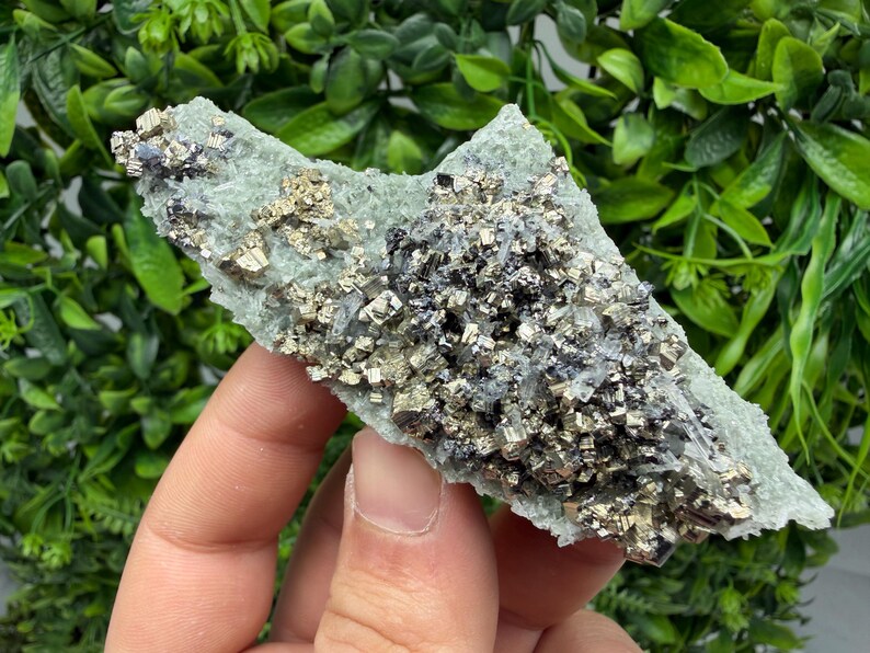 Pyrite Sphalerite Quartz Mineral Specimen, Krushev Dol Mine - Etsy