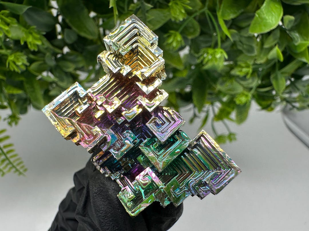 Rainbow Bismuth Crystal: Rare Gemstone Specimen,wholesale Bismuth - Etsy