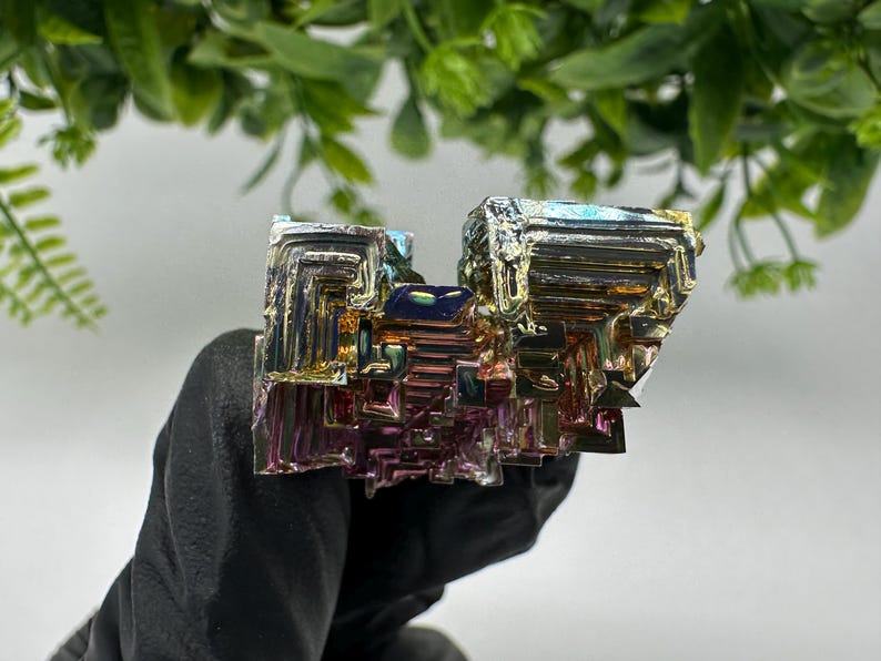 Rainbow Bismuth Crystal: Rare Gemstone Specimen,wholesale Bismuth - Etsy UK