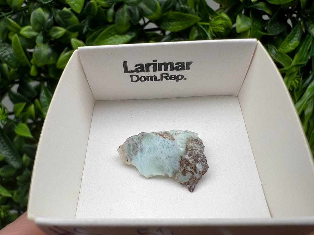 Rare Raw Larimar Specimen: Dominican Republic Crystal (25/15mm) - Etsy
