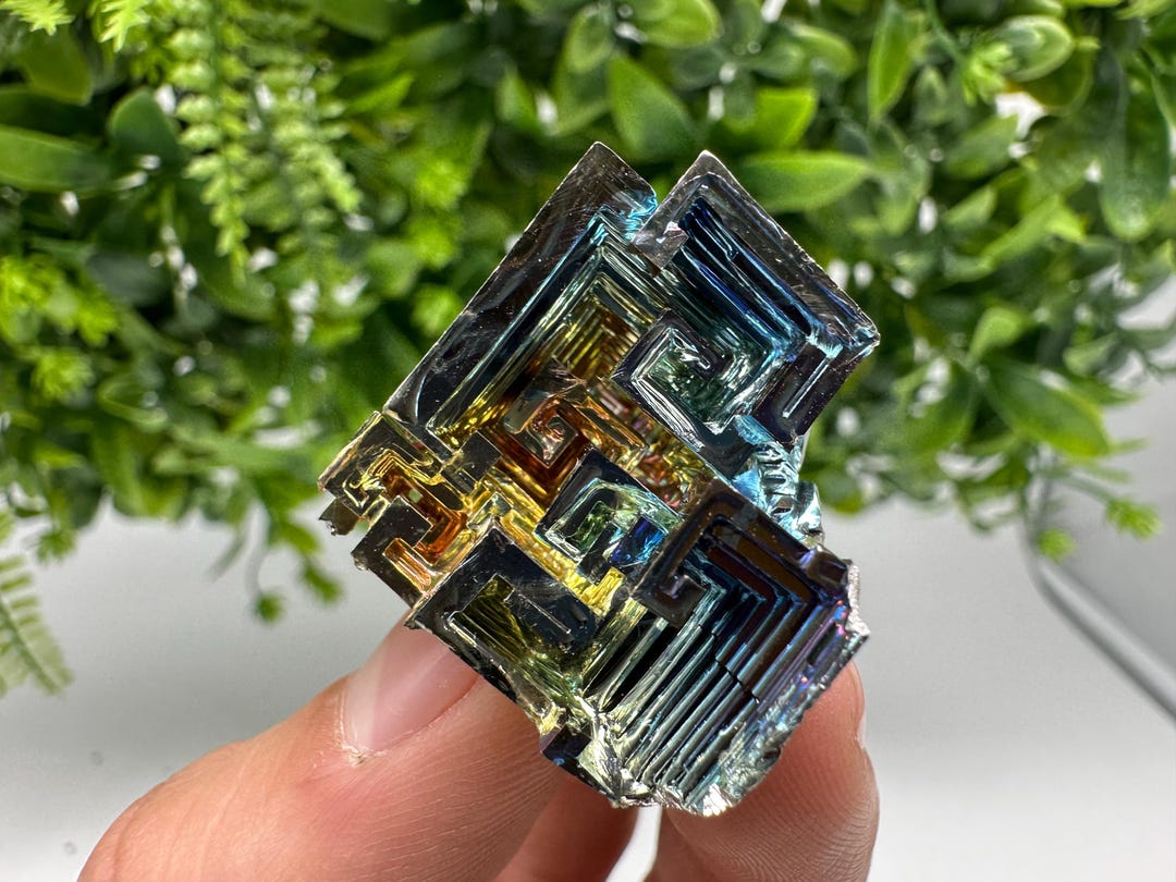 Rainbow Bismuth Crystal: Rare Gemstone Specimen,wholesale Bismuth - Etsy