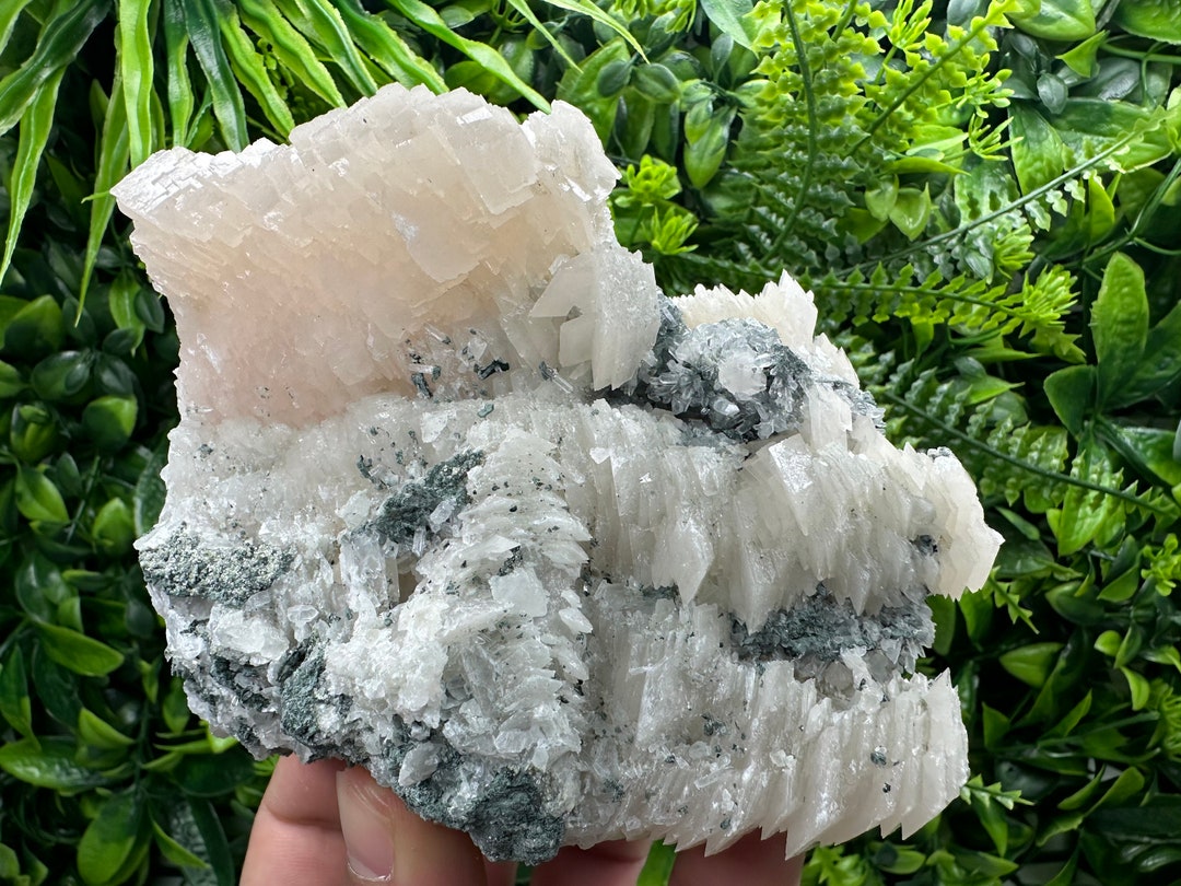 Stunning Calcite on Transparent Quartz Natural Minerals Souvenir ...