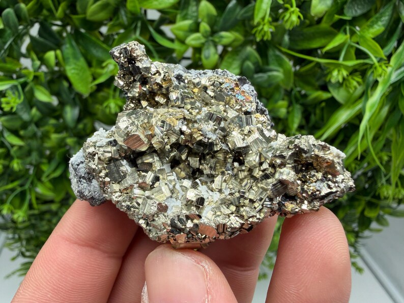 Pyrite Sphalerite Quartz Mineral Specimen, Krushev Dol Mine - Etsy