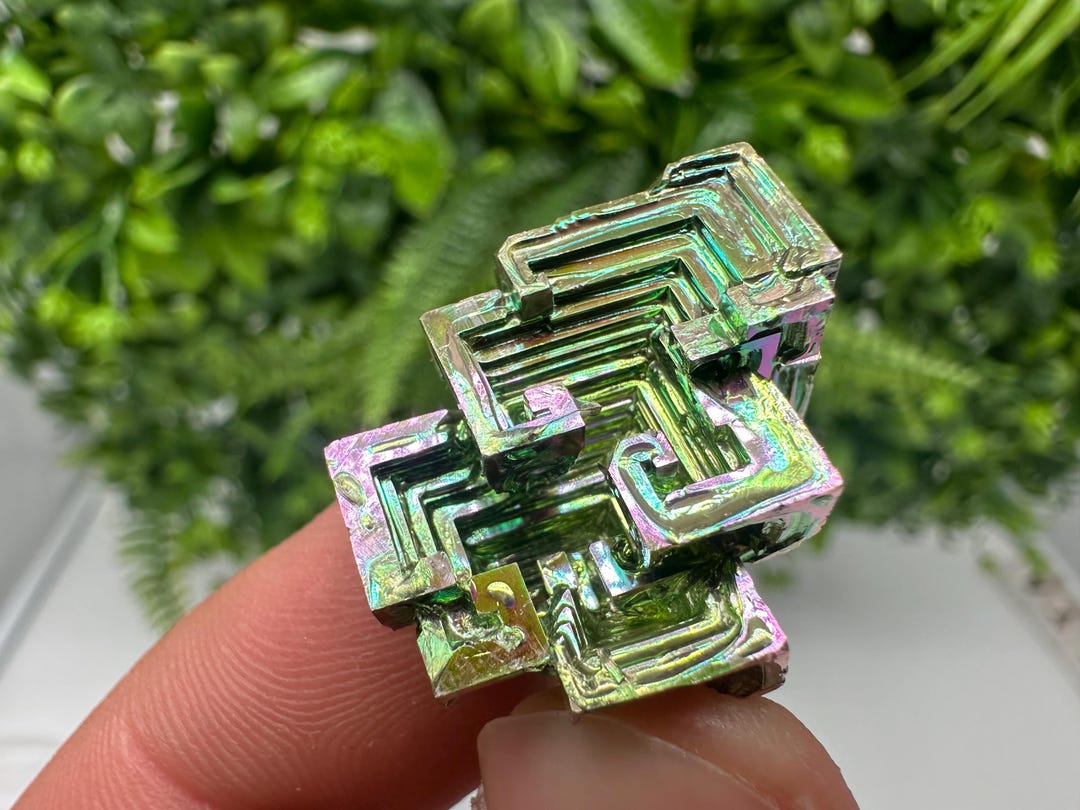 Rainbow Bismuth Crystal: Rare Gemstone Specimen,wholesale Bismuth - Etsy
