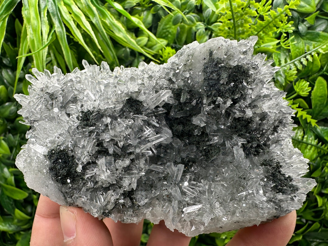 Incredible Transparent Quartz Whit Chlorite Inclusions Natural Minerals ...