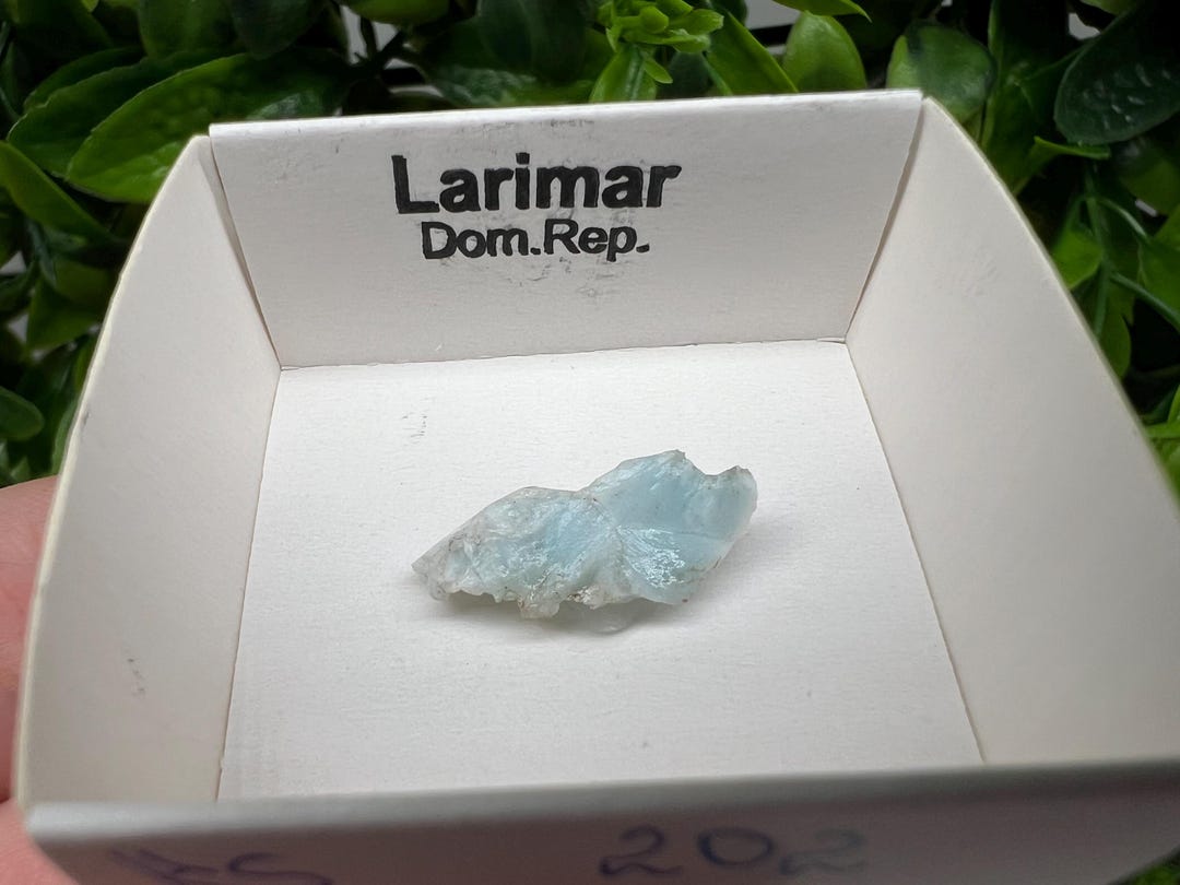 Rare Raw Larimar Crystal Specimen, Dominican Republic Mineral - Etsy