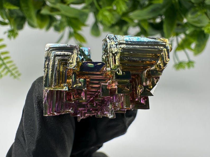 Rainbow Bismuth Crystal: Rare Gemstone Specimen,wholesale Bismuth - Etsy UK