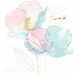 17 Abstract Pink & Blue Flowers Clipart, Watercolor Flowers Print ...