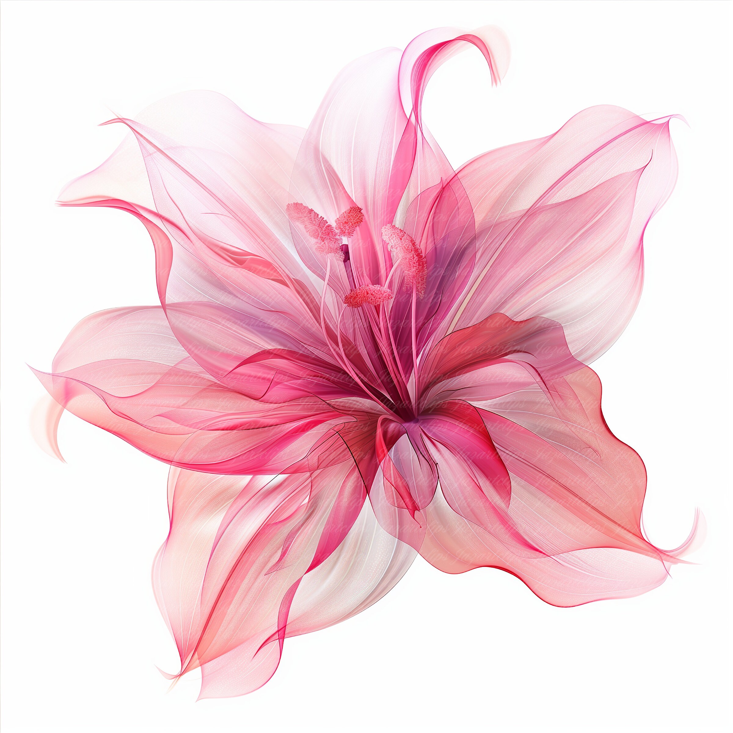 13 Abstract Watercolor Flowers Clip Art, Printable Clip Art, High ...