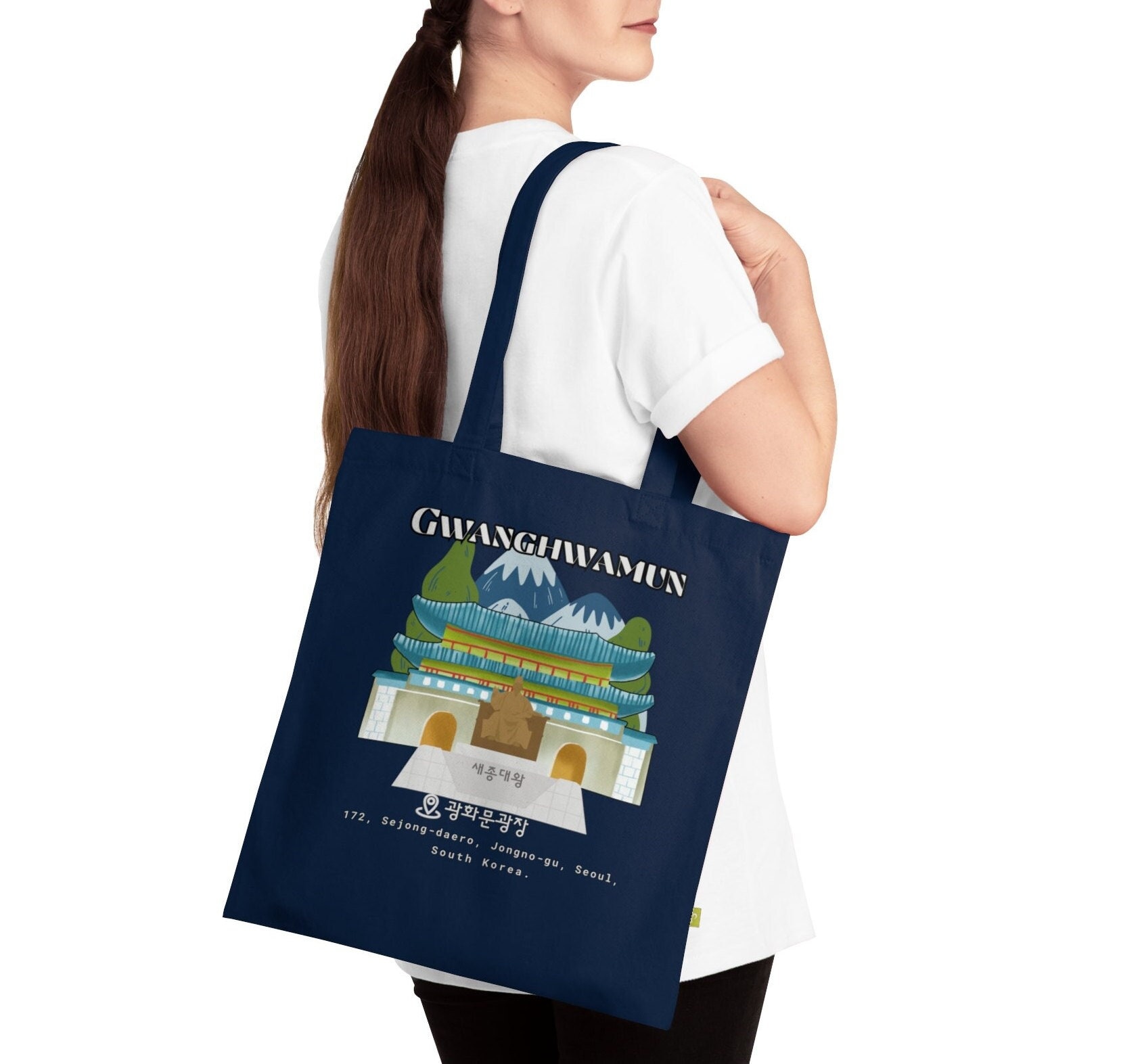 Korean Tote Bag, Seoul Tote Bag, Gwanghwamun Tote Bag, Korean Drama ...