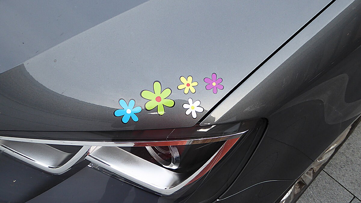 Hippie Flower Stickers, Car Stickers, Mini 01-set 5 - 26 Pieces ...