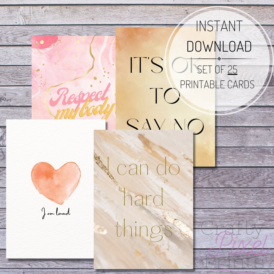 KIDS AFFIRMATION CARDS, Positive Affirmations, Kids Flash Cards, Calm ...