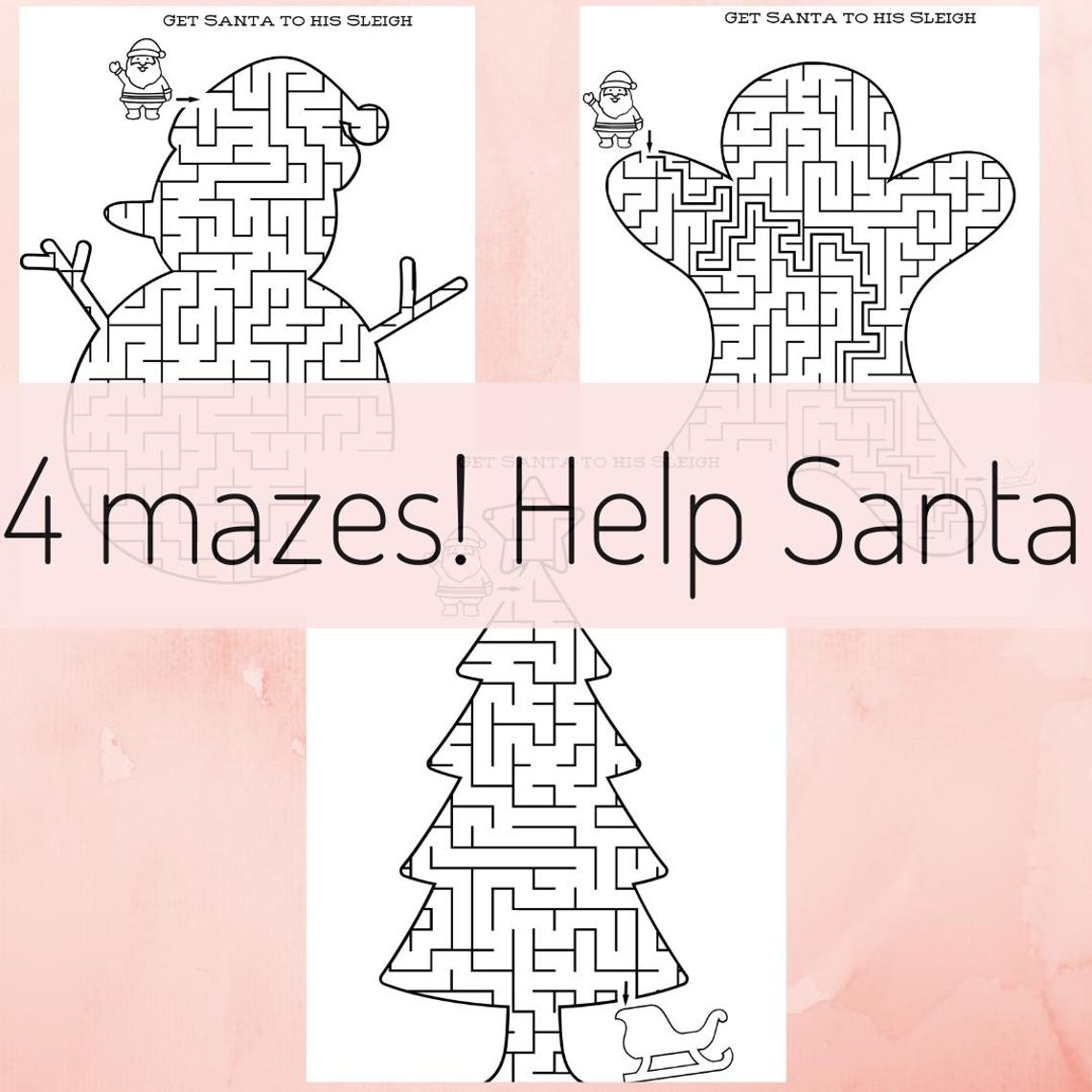 25+ Christmas Activity Kids Printables, Holiday Activities for Kids ...