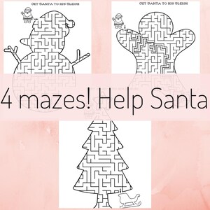 25+ Christmas Activity Kids Printables, Holiday Activities for Kids ...