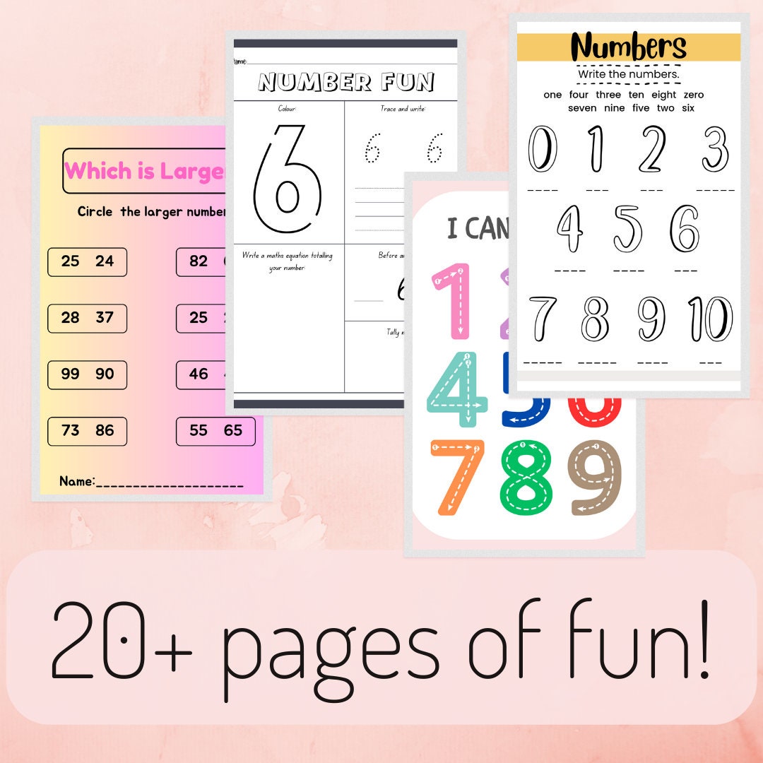 PRESCHOOL WORKSHEET, Preschool Workbook, Kids Learning Printables ...