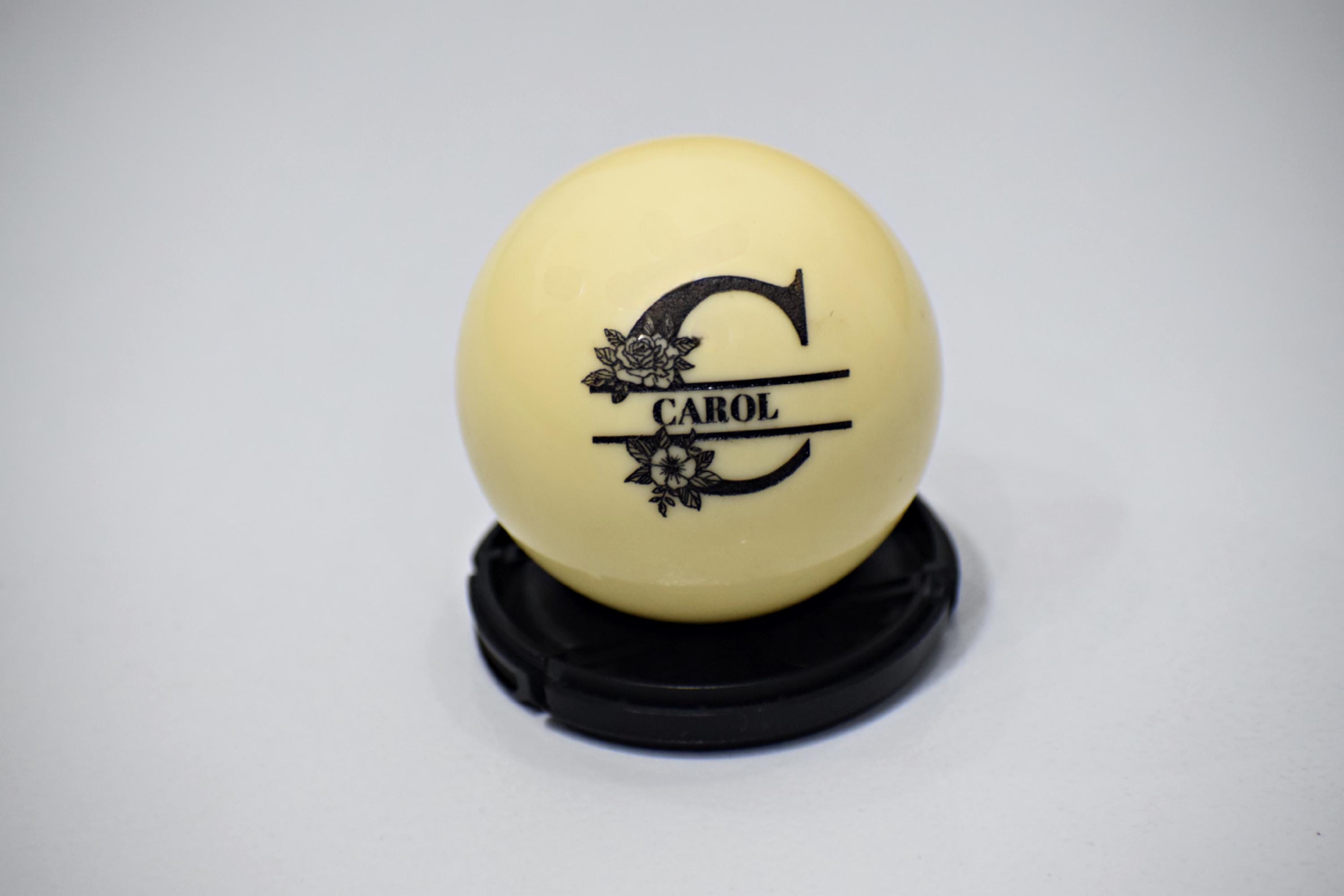 Custom Personalized Cue Ball – Laser Engraved Billiard & Snooker Ball ...