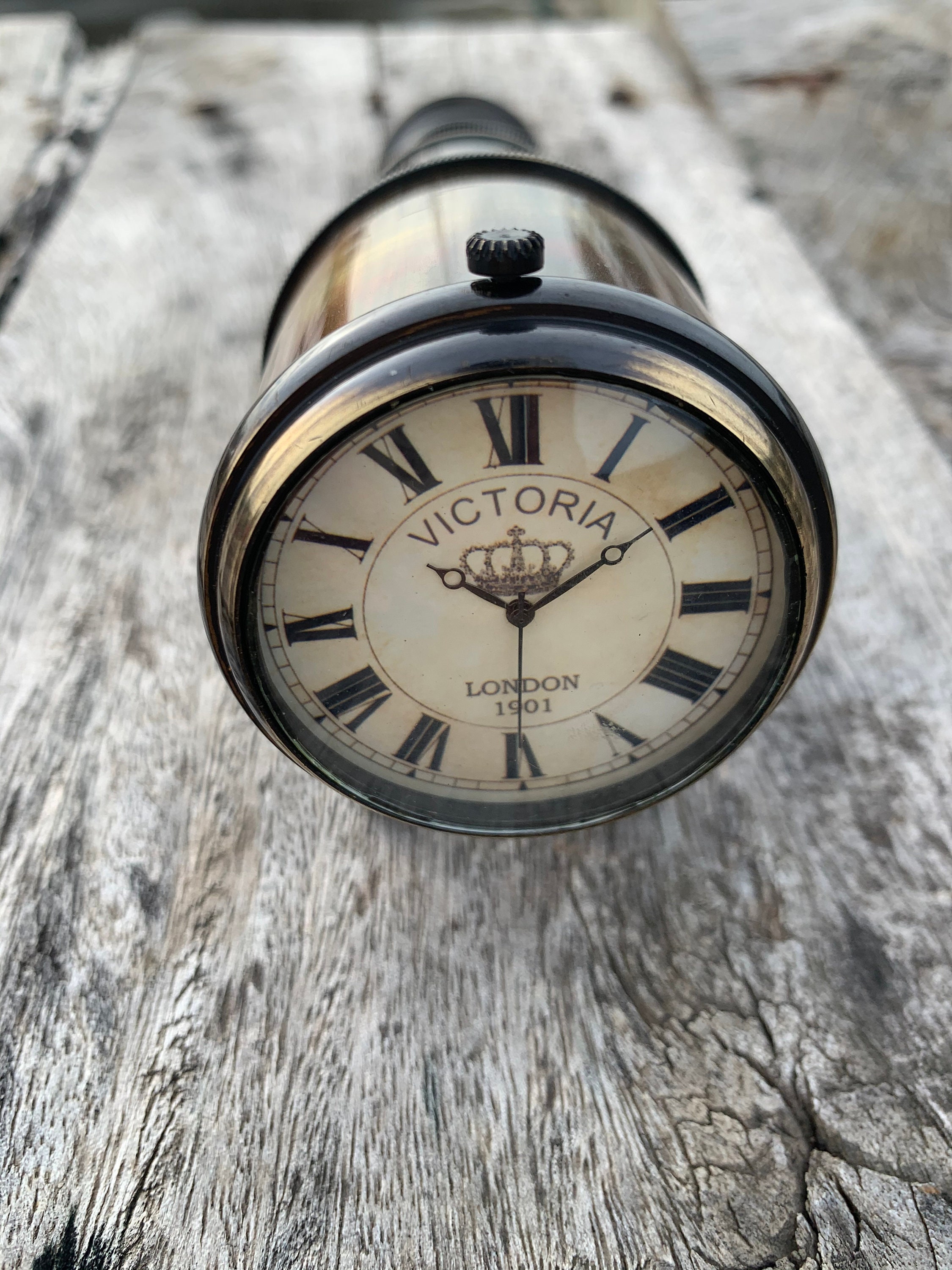 Modern Desk Clock, Table Clock, Table Decor, Office Decor Brass Desk ...