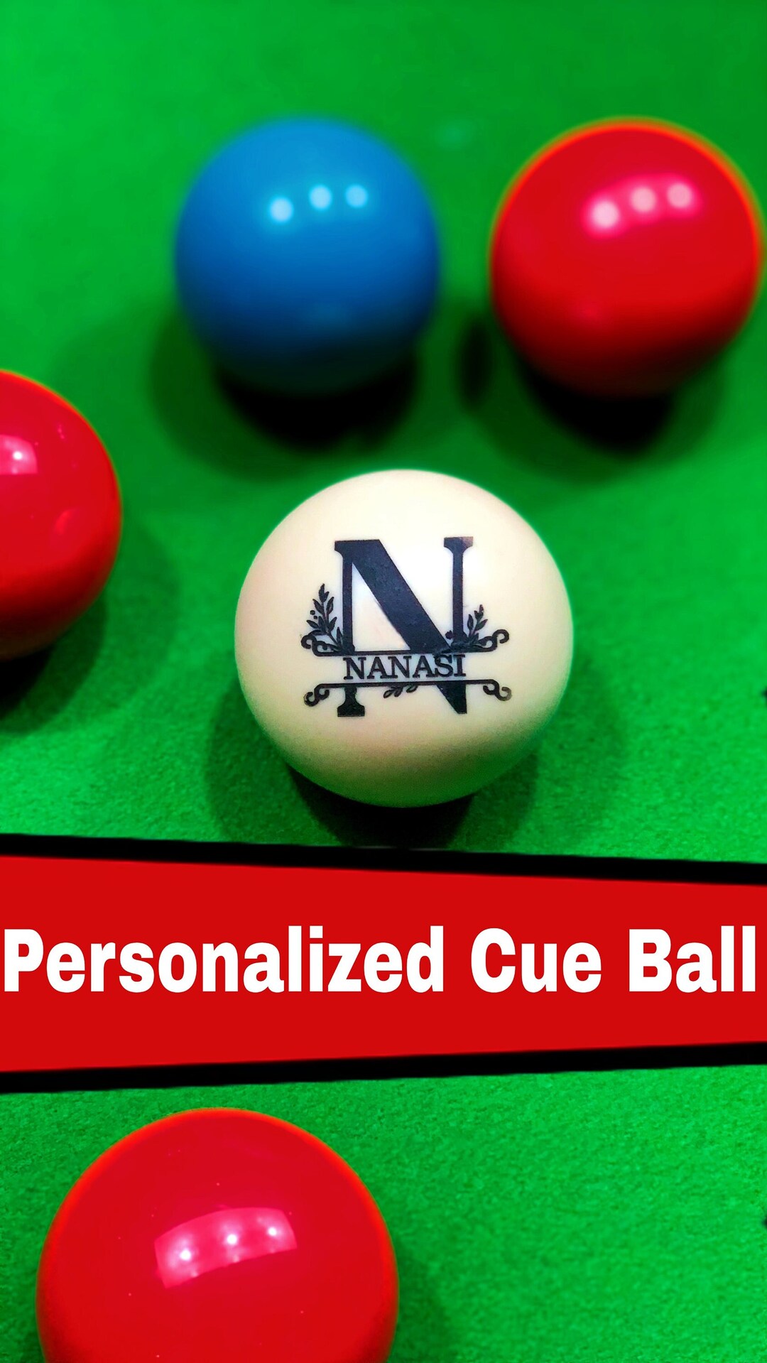 Personalized Cue Ball, Custom Laser Billiard and Snooker Cue Ball ...