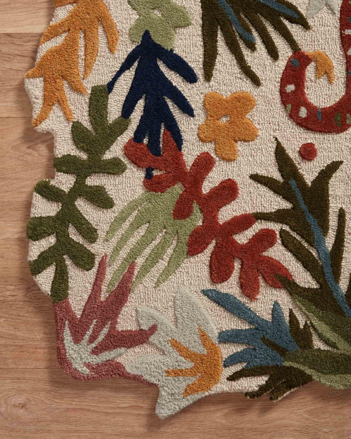 Floral Snake and Monkey Rug Eco-friendly Design, Animal Printed Rug for ...