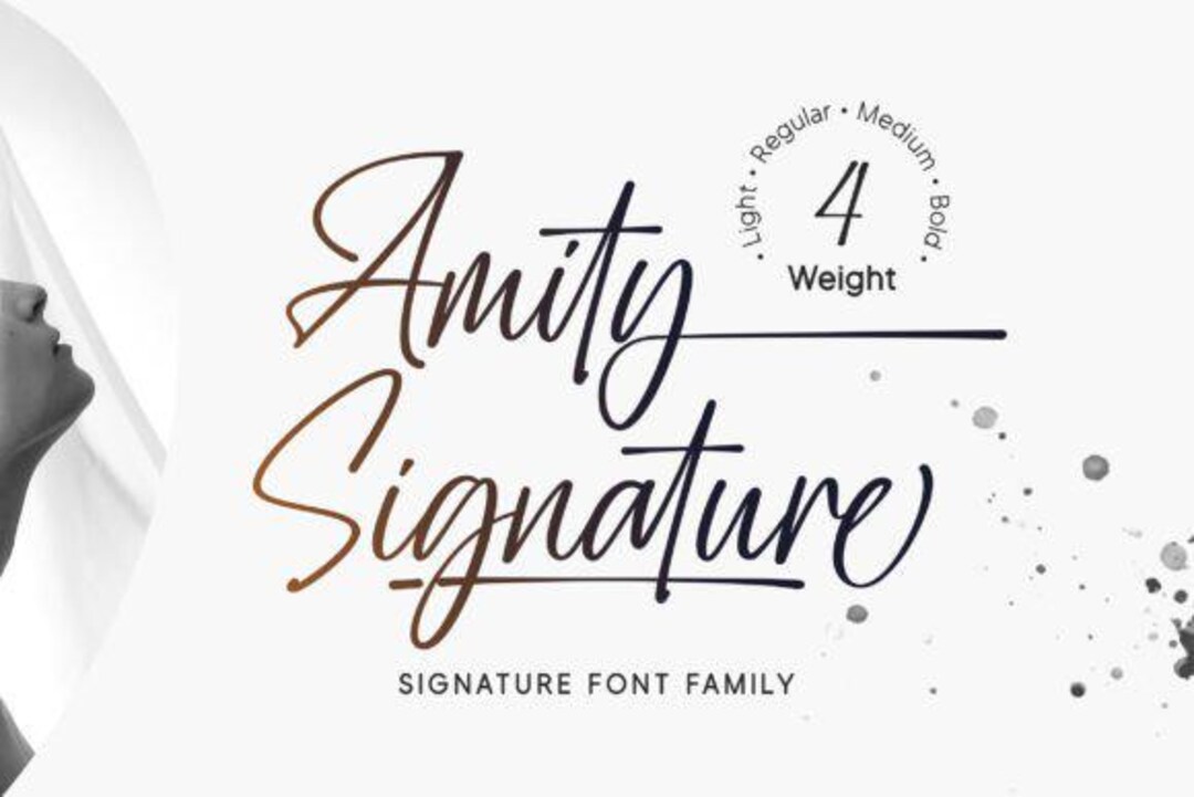 Amity Signature Font - Etsy