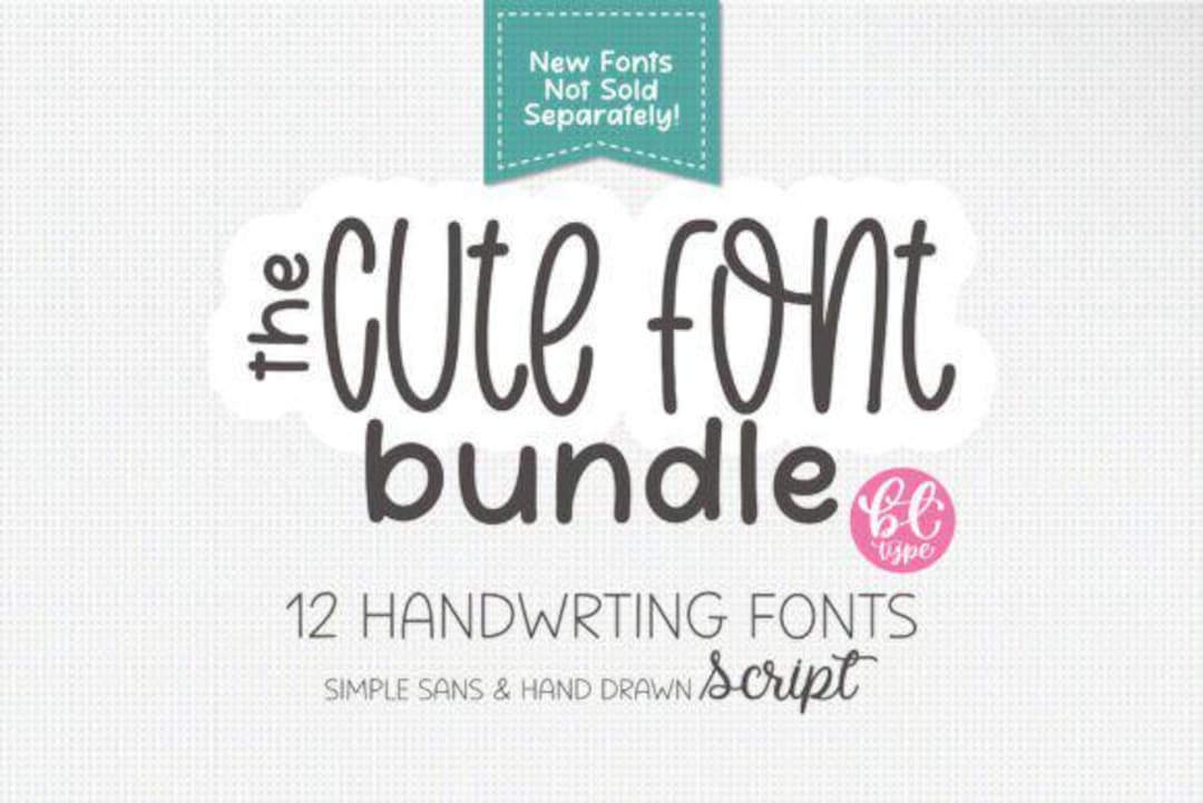 The Cute Handwriting Bundle Font: Serif Font, Modern Font, Boho Font ...