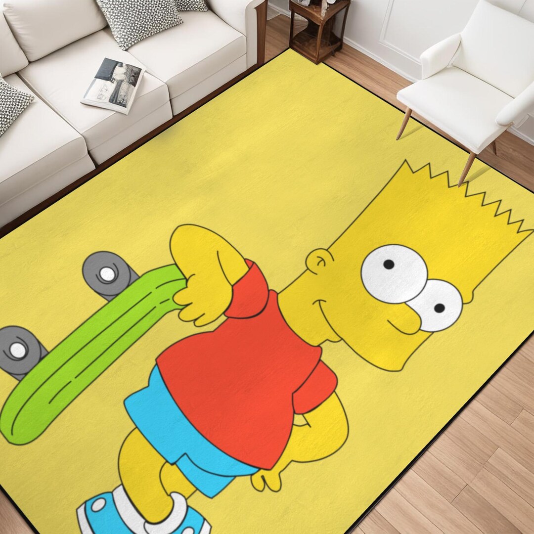Simpsons Family Area Rug Birthday Mothers Fathers Day Gifts - Etsy