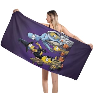 Simpsons Beach Towel Halloween - Etsy