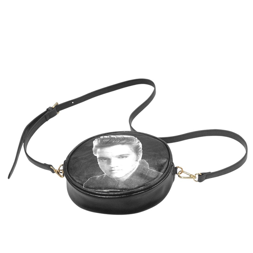 Elvis Presley Bag Round Shoulder Handbag Purse Leather Crossbody ...