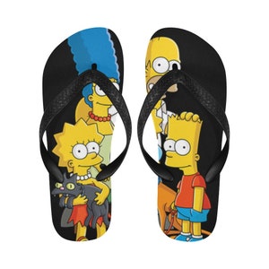Simpsons Flip Flops Unisex - Etsy