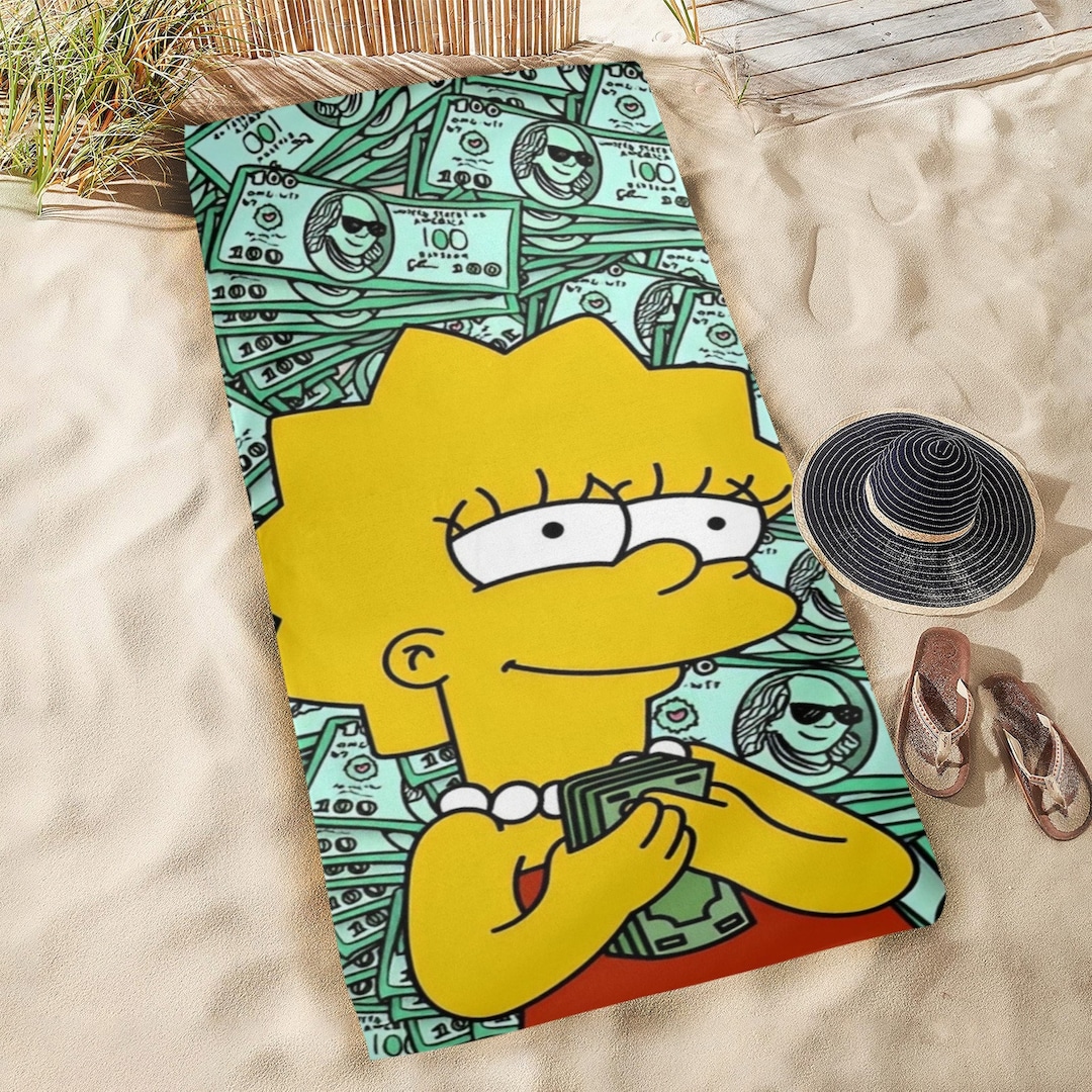 Bart Simpson Beach Towel - Etsy