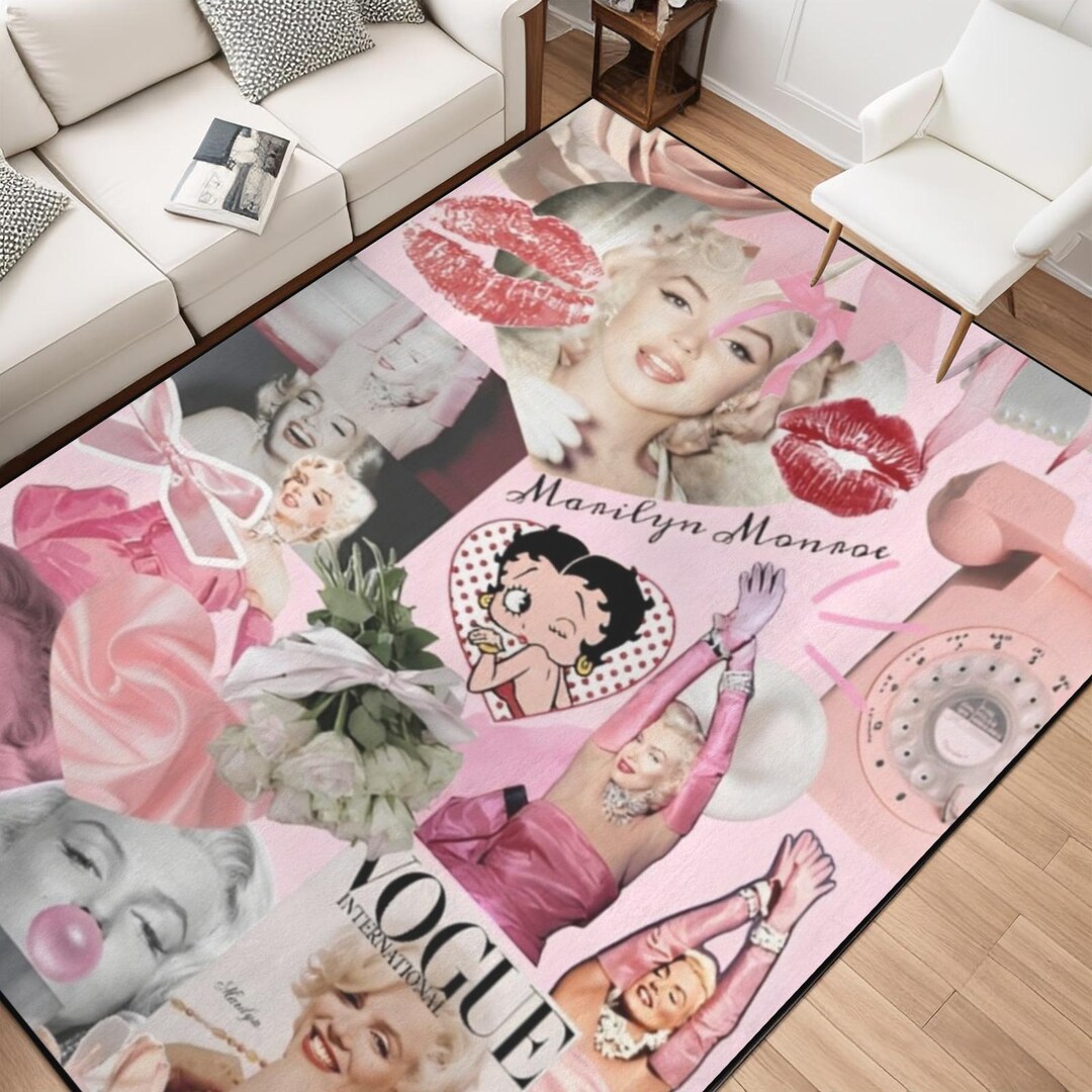 Marilyn Monroe Area Rug Birthday Mothers Fathers Day Gifts - Etsy