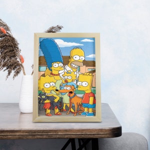 Simpsons Family Jiwgsaw Puzzle Wooden Fram 120 Pieces Birthdy Gifts - Etsy