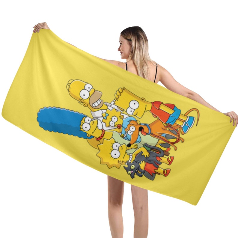 Simpsons Beach Towel - Etsy