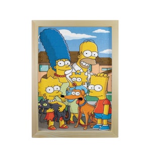 Simpsons Family Jiwgsaw Puzzle Wooden Fram 120 Pieces Birthdy Gifts - Etsy
