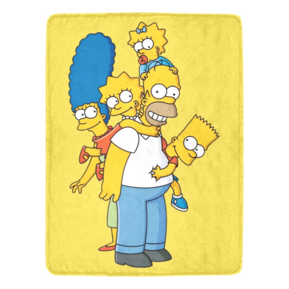 Simpsons Family Throw Blanket Gifts - Etsy