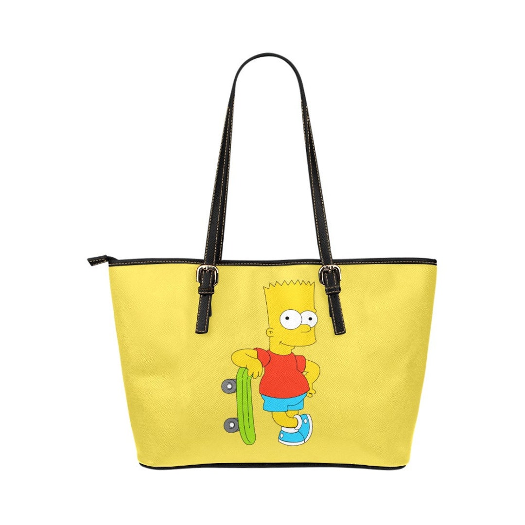 Bart Simpson Tote Bag Purse Leather Handbag Gifts - Etsy