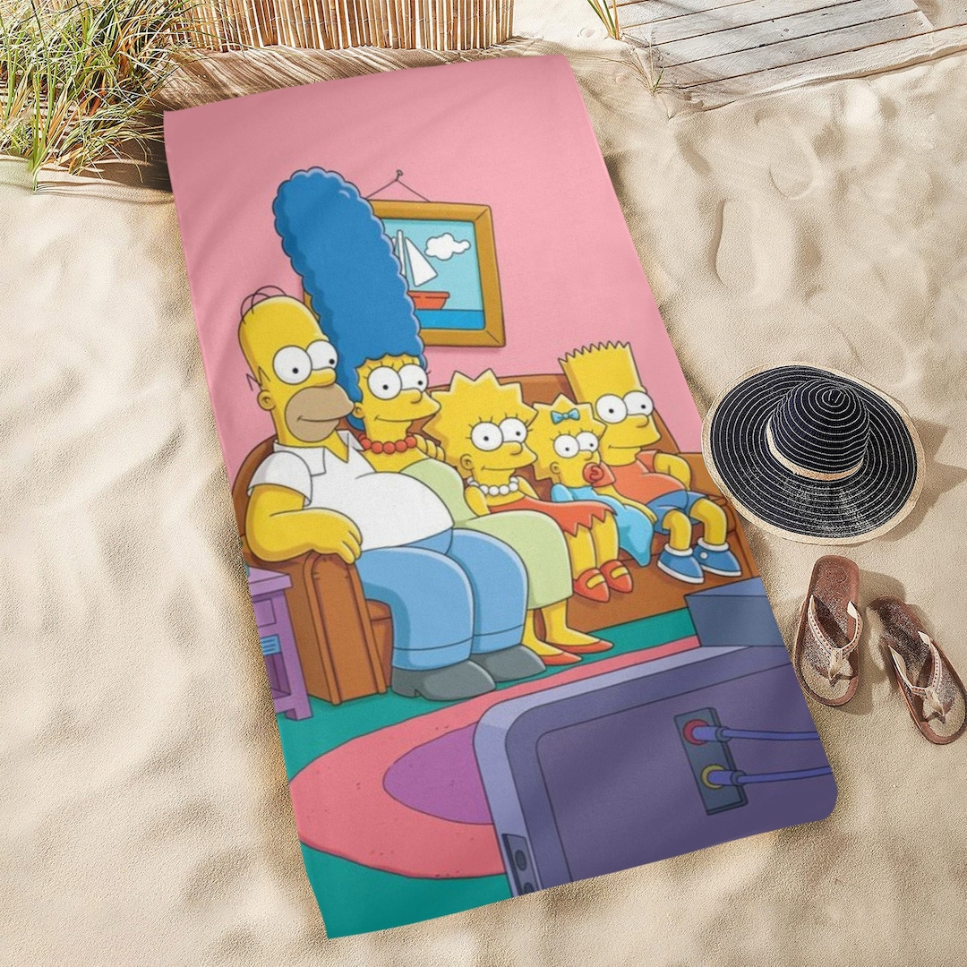 Simpsons Beach Towel - Etsy