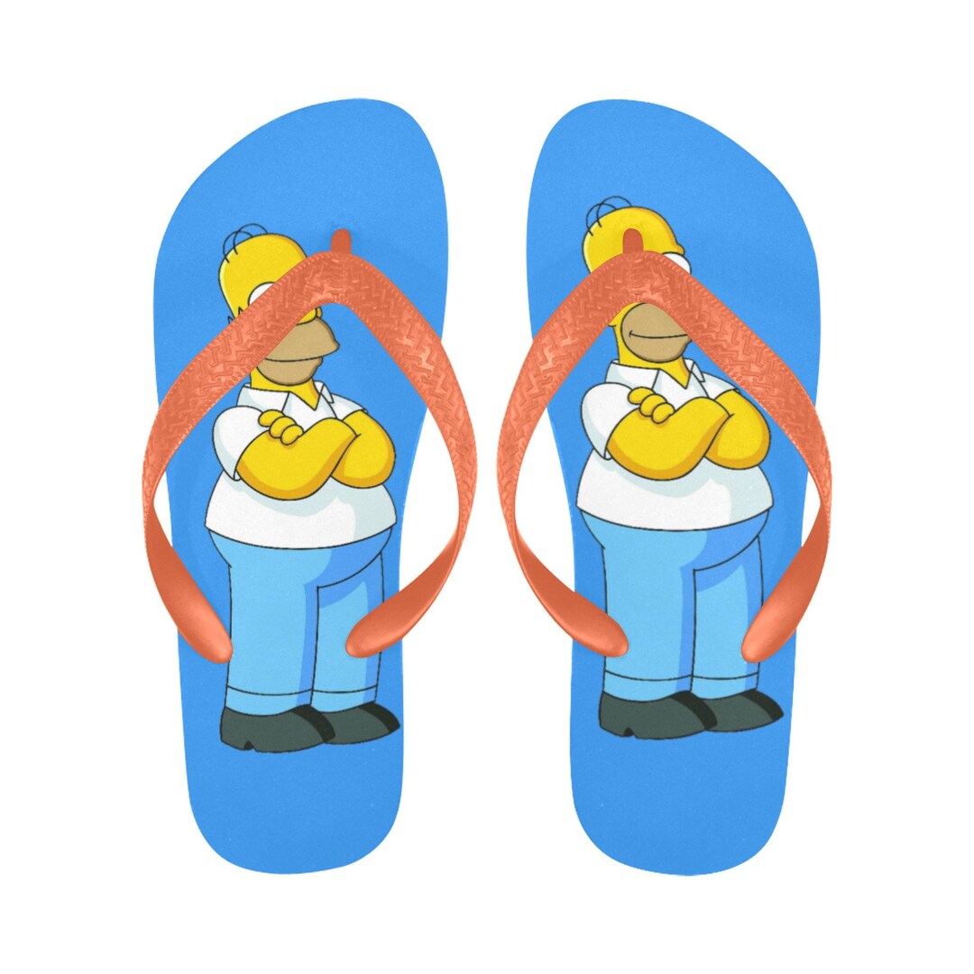 Simpsons Flip Flops Unisex - Etsy