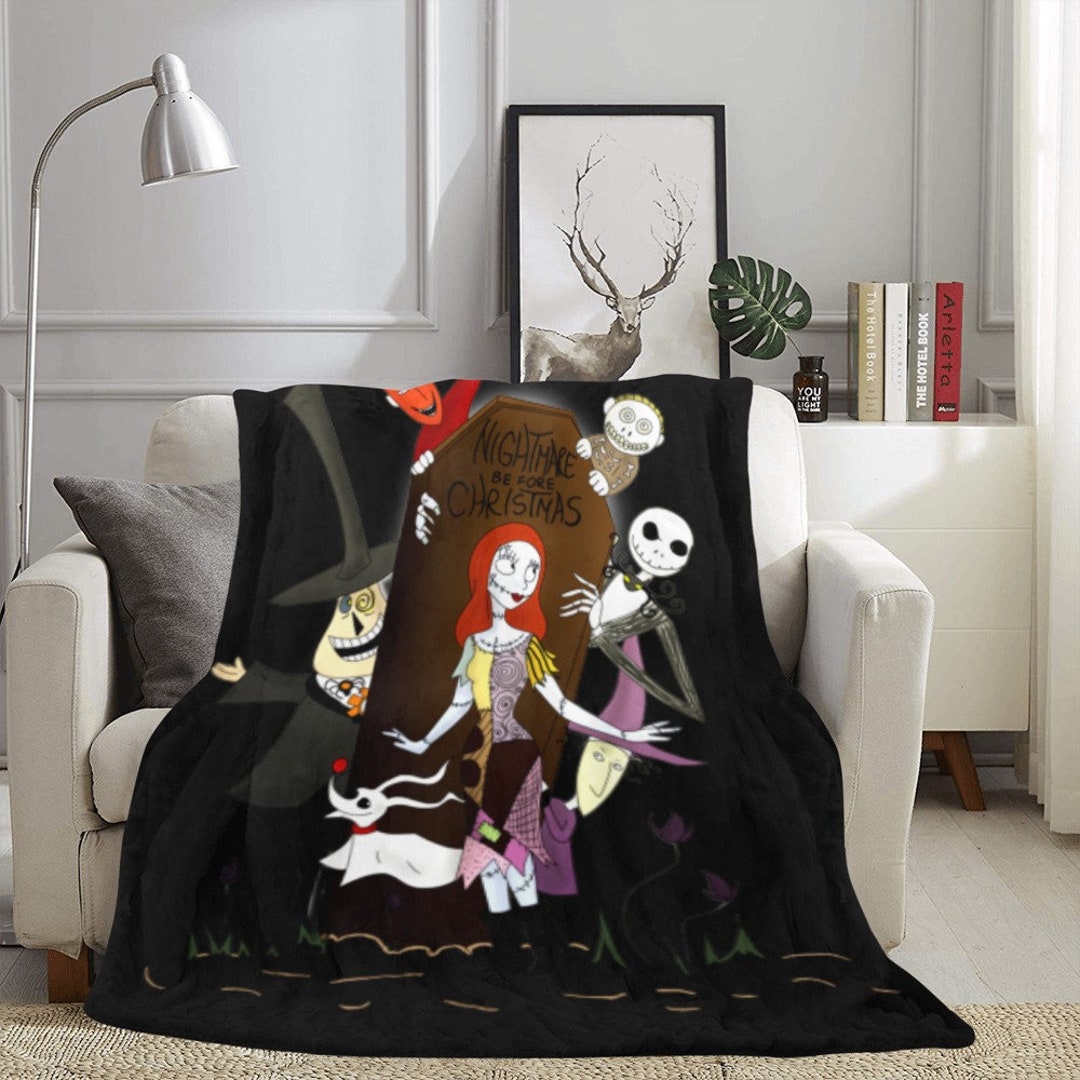 Jack Skellington Throw Blanket - Etsy