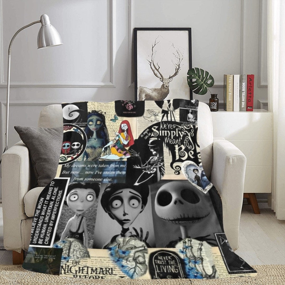 Jack Skellington Throw Blanket Halloween - Etsy