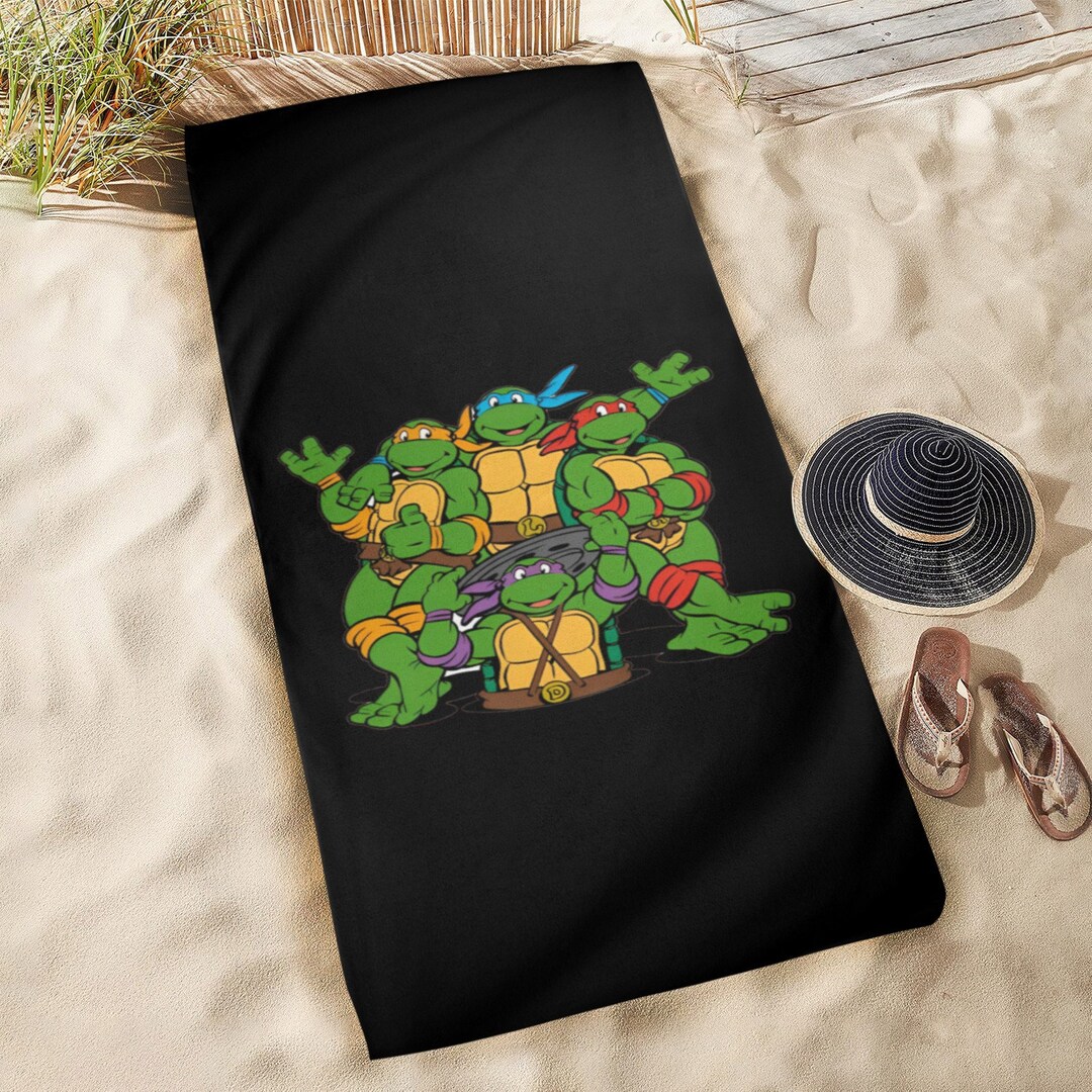 Ninja Turtles Beach Towel Birthay Gifts Travelling - Etsy