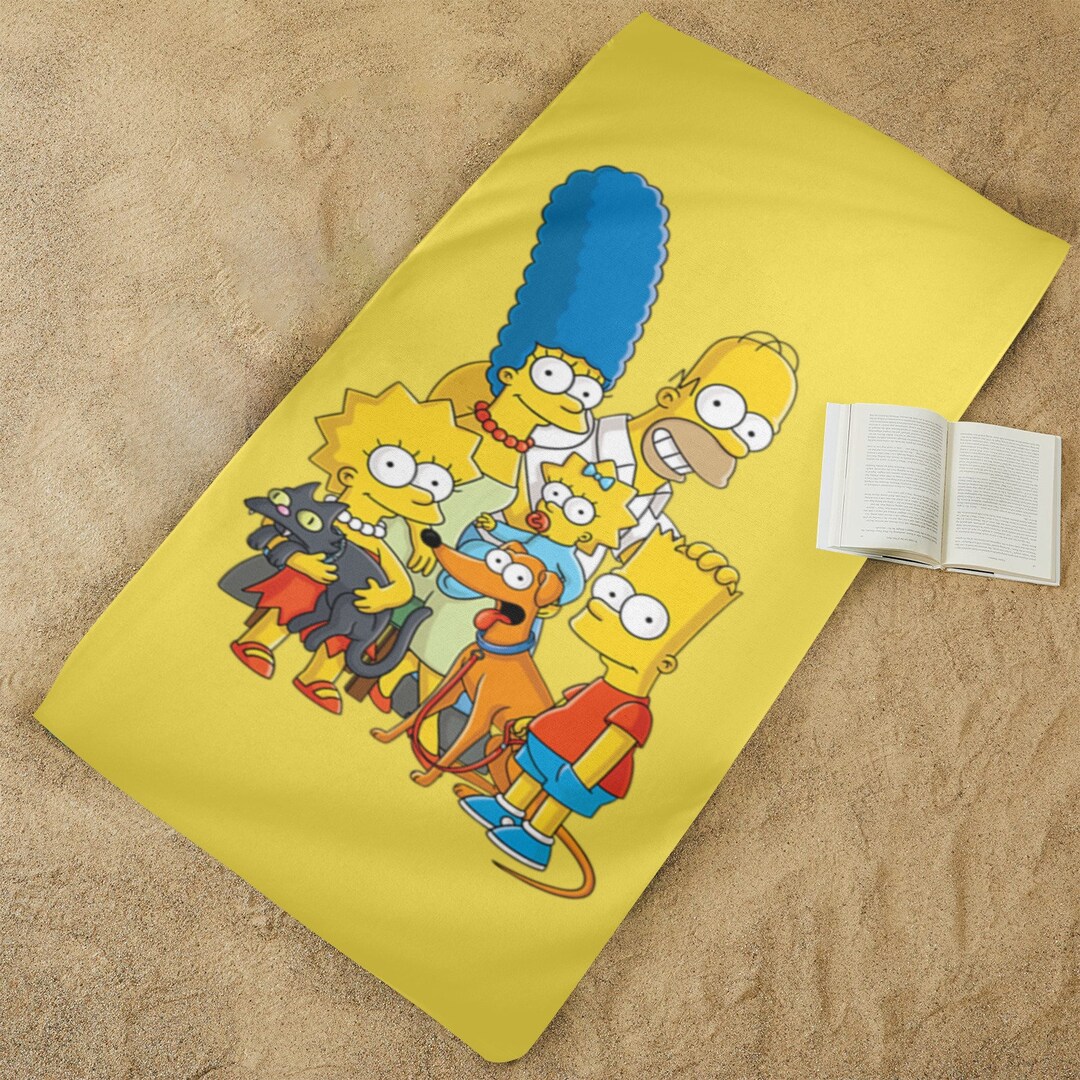 Simpsons Beach Towel - Etsy