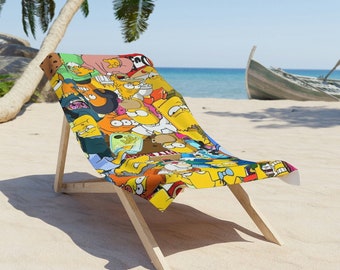 The Simpsons Beach Towel - Etsy