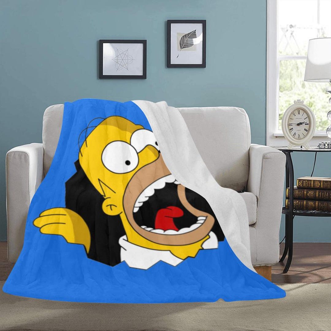 Simpsons Family Throw Blanket Gifts - Etsy