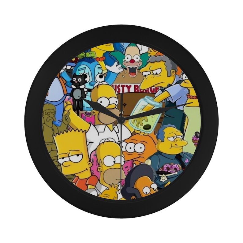 Simpsons Wall Clock - Etsy