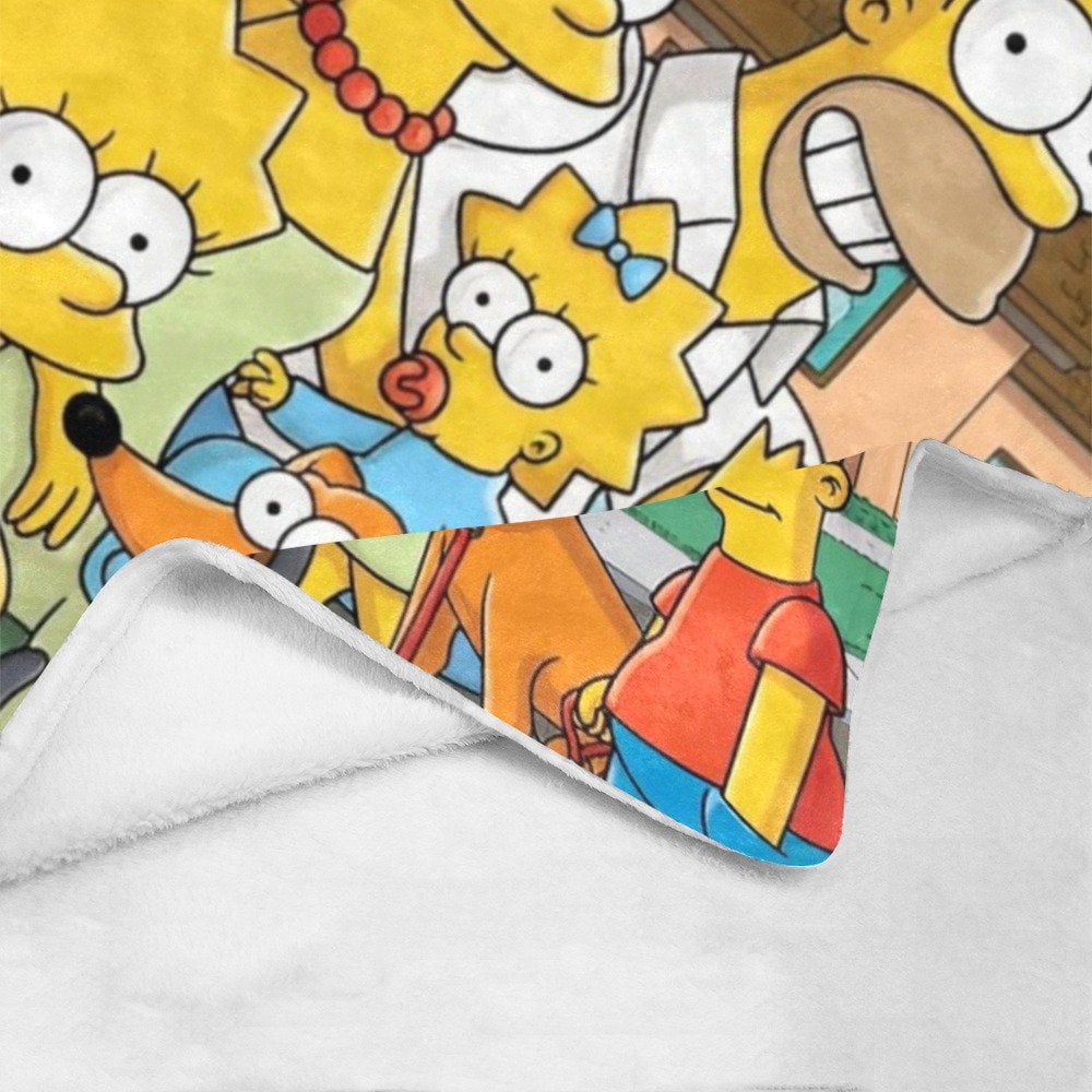 Simpsons Family Throw Blanket Gifts - Etsy