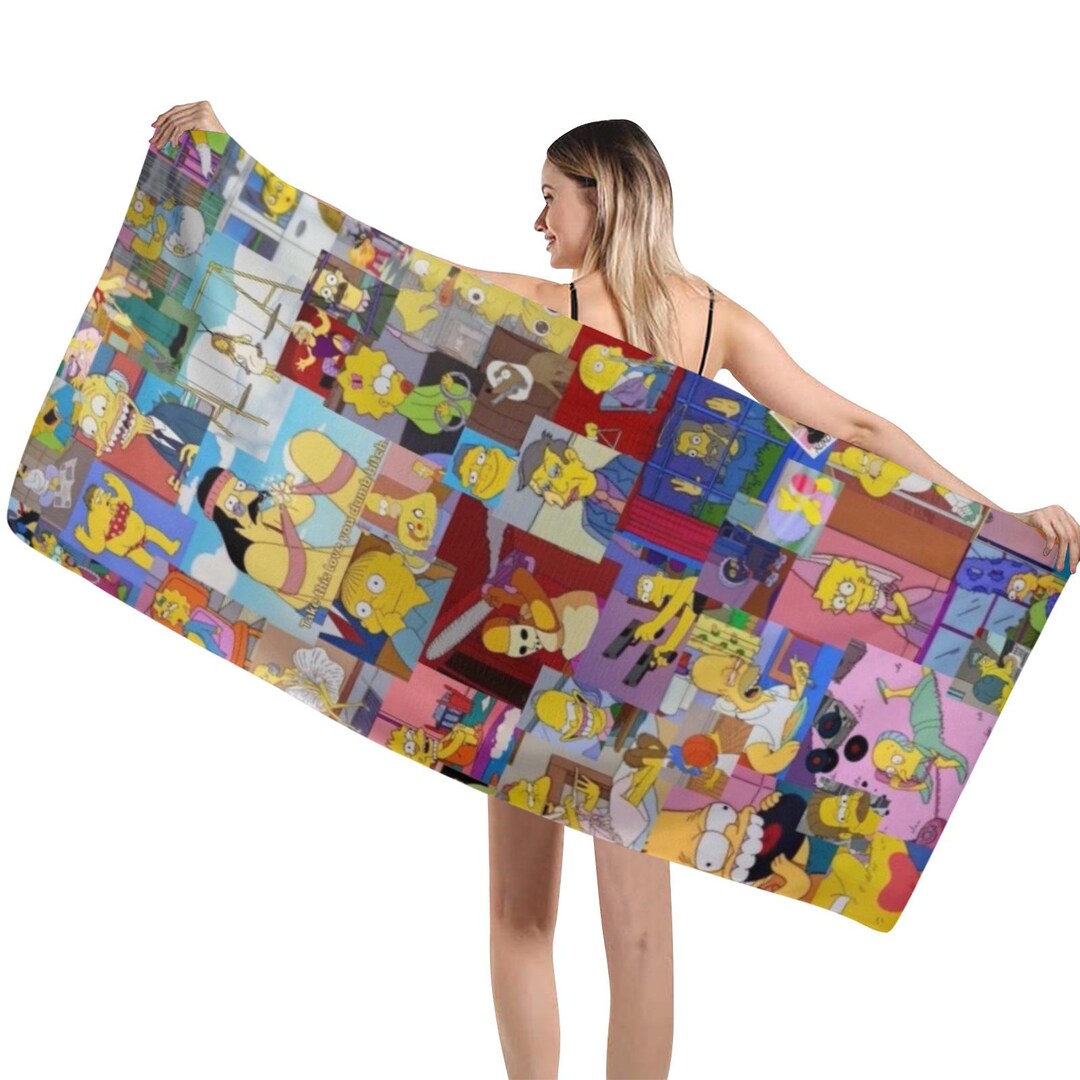 Bart Simpson Beach Towel - Etsy