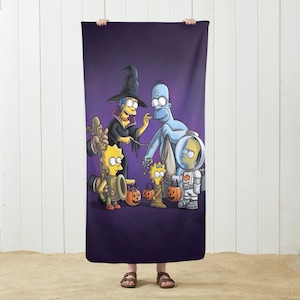 Simpsons Beach Towel Halloween - Etsy