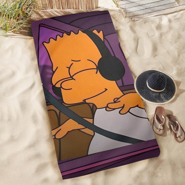 The Simpsons Beach Towel - Etsy